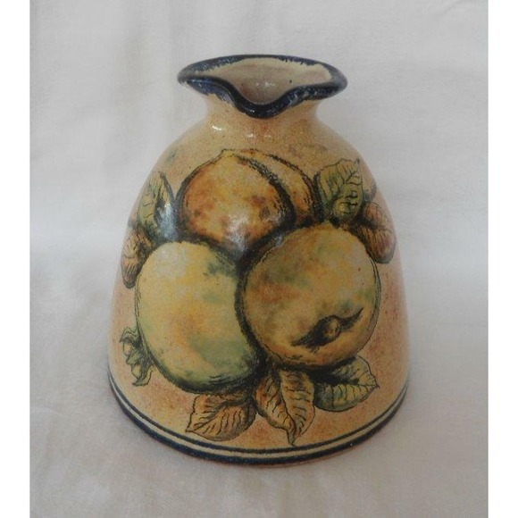 Art | Vintage Capelo Guanajuato Mexican Pottery Jug Pitcher Hp Fruits ...
